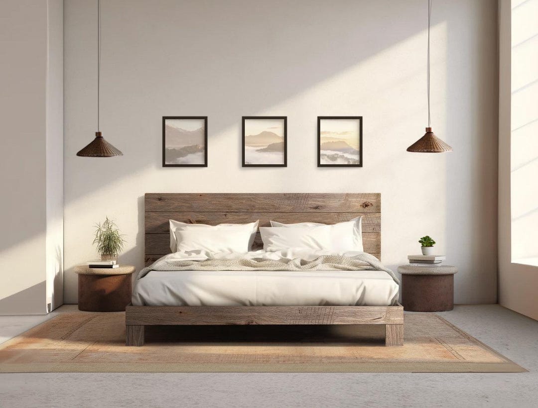 Rampart Bed - Quick Ship - Modern Rustic - Solid Wood - Platform Bed ...