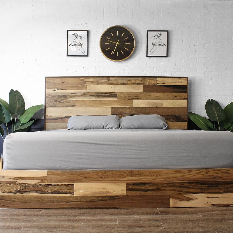 Rustic Bed - Etsy