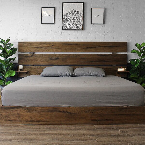 Rustic King Bed Frame - Etsy