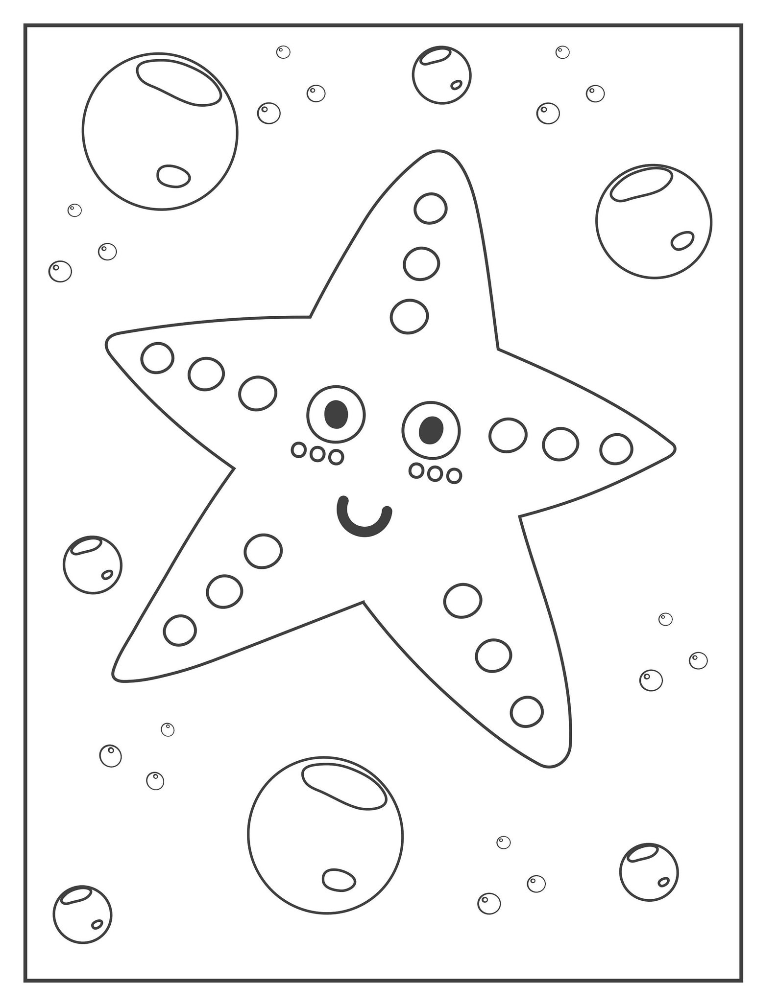 Cute Sea Animals Coloring Worksheet/20 Pages/pdf File/instant - Etsy
