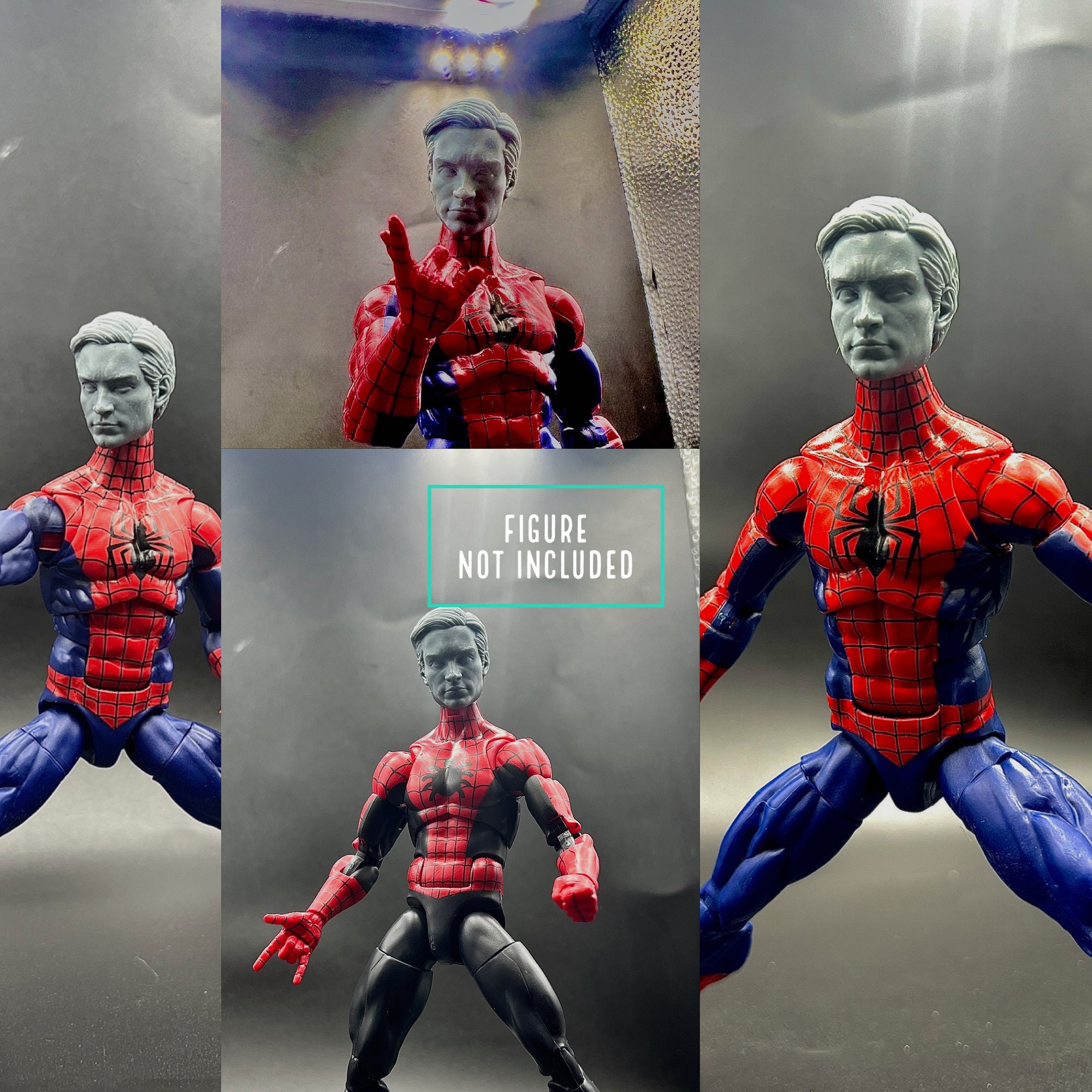 Custom Spider 1 Inspired Head Sculpt, Action Figure Head Sculpt, 1/12 ...