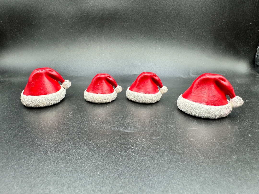 Santa Hats for Action Figures, 1/12 and 1/10 Scale Accessories, 3d ...