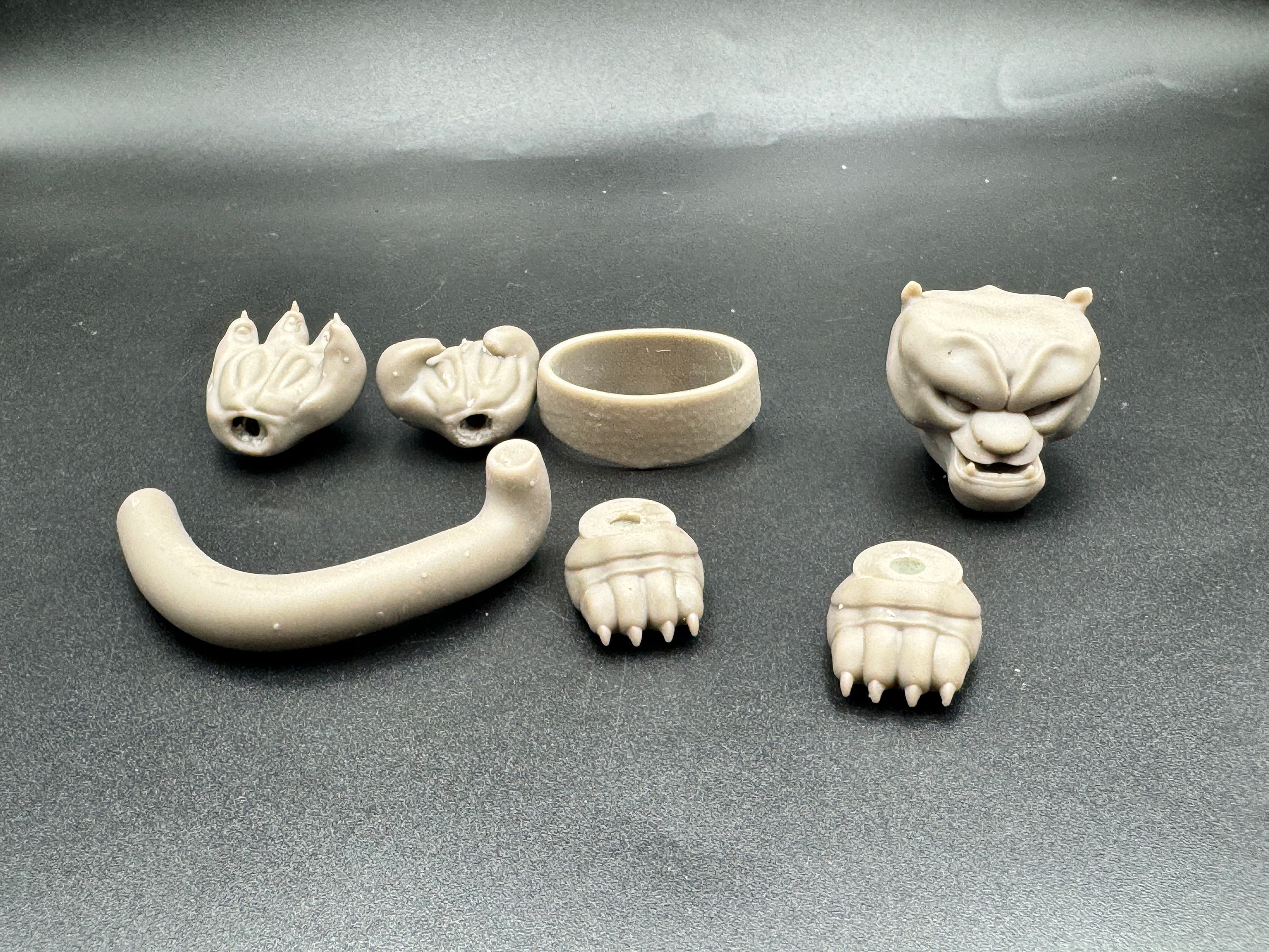 Snow Leopard, Custom Figure Kit, 1/10 or 1/12 Action Figure Head Sculpt ...