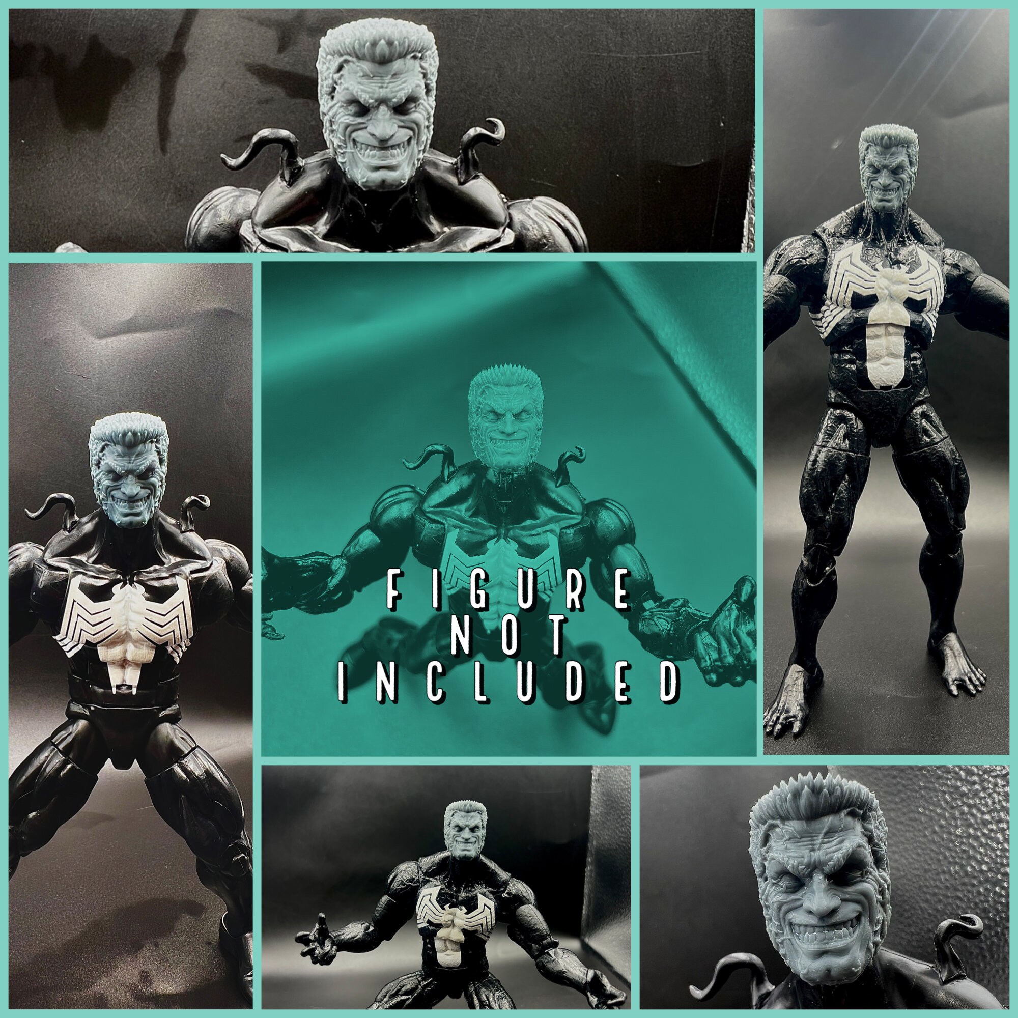 Custom Eddie Brock Venom Inspired Head Sculpt, Marvel Legends, MCU ...