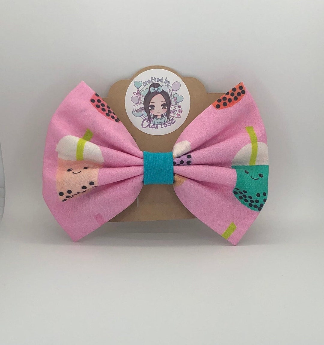 Kawaii Bubble Tea | Boba Hair Bow - Etsy
