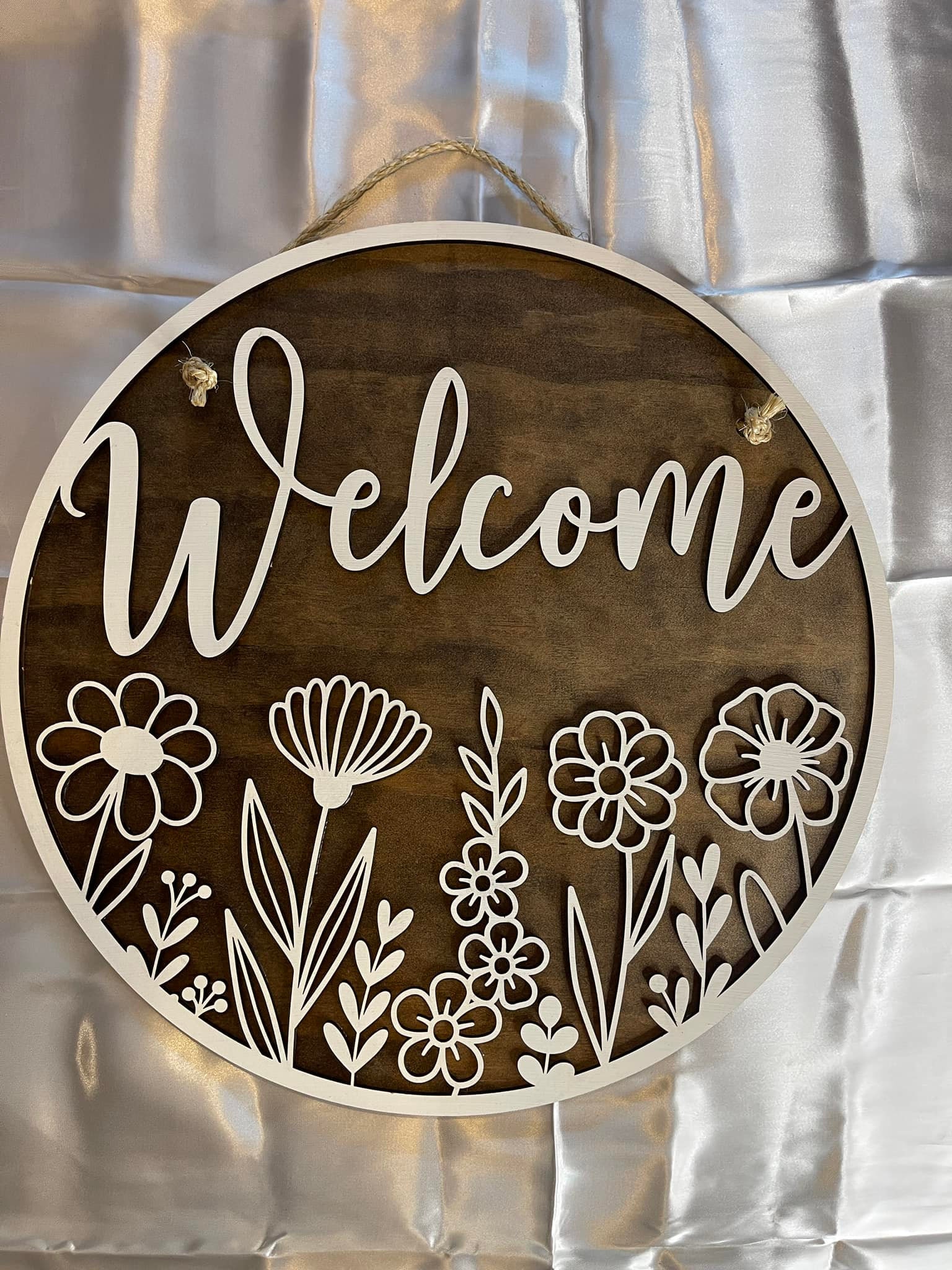 Lasered Welcome Sign - Etsy