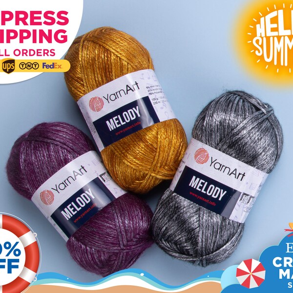 Metallic Yarn - Etsy