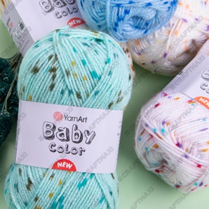 Yarnart Baby Color New: Colorful Soft Baby Yarn Knitting Crocheting ...