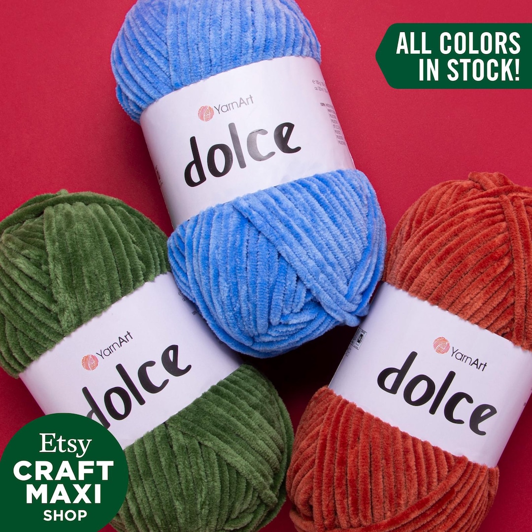 Yarnart Dolce: Bulky Plush Velvet Baby Amigurumi Yarn Knitting ...