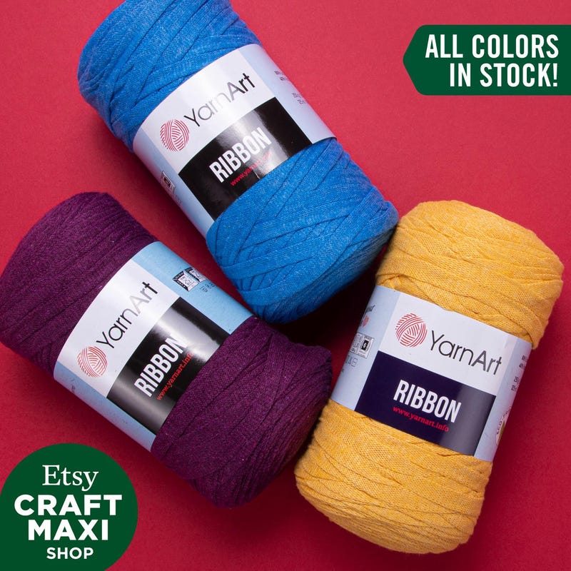 Ribbon Yarn - Etsy