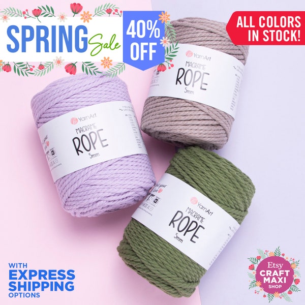 Macrame Rope 5mm - Etsy