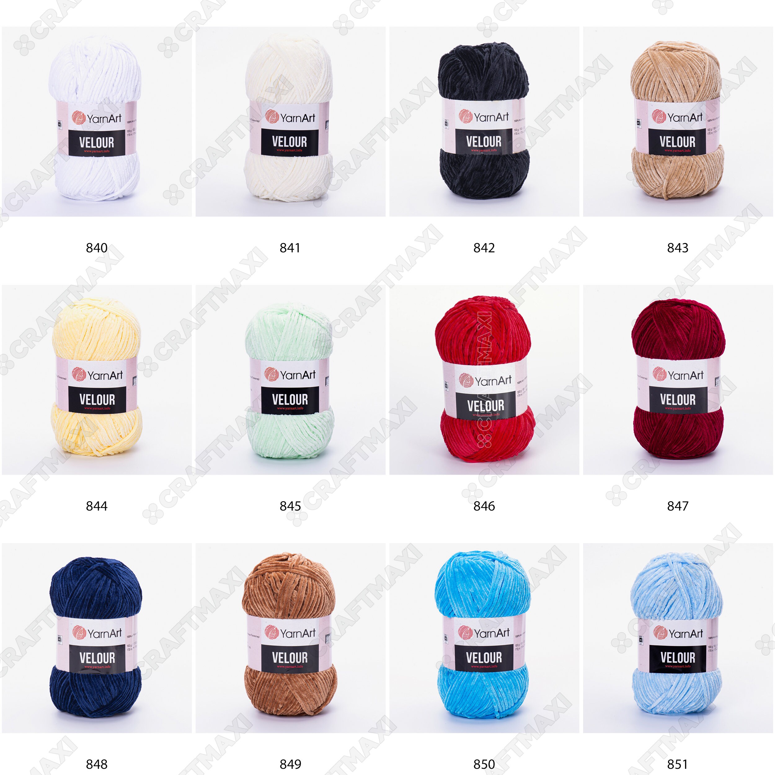 YARNART VELOUR Velvet Knitting Yarn Baby Yarn Amigurumi - Etsy