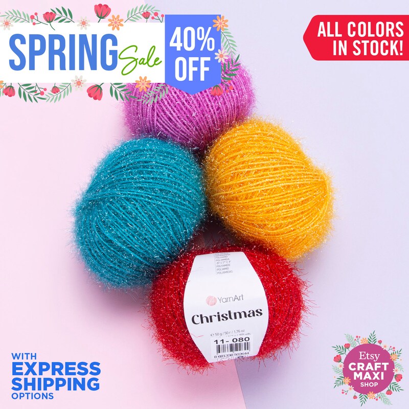 Christmas Yarn - Etsy
