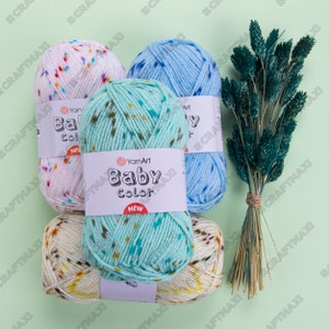 Yarnart Baby Color New: Colorful Soft Baby Yarn Knitting Crocheting ...