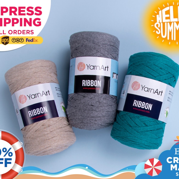 Cotton Ribbon Yarn - Etsy