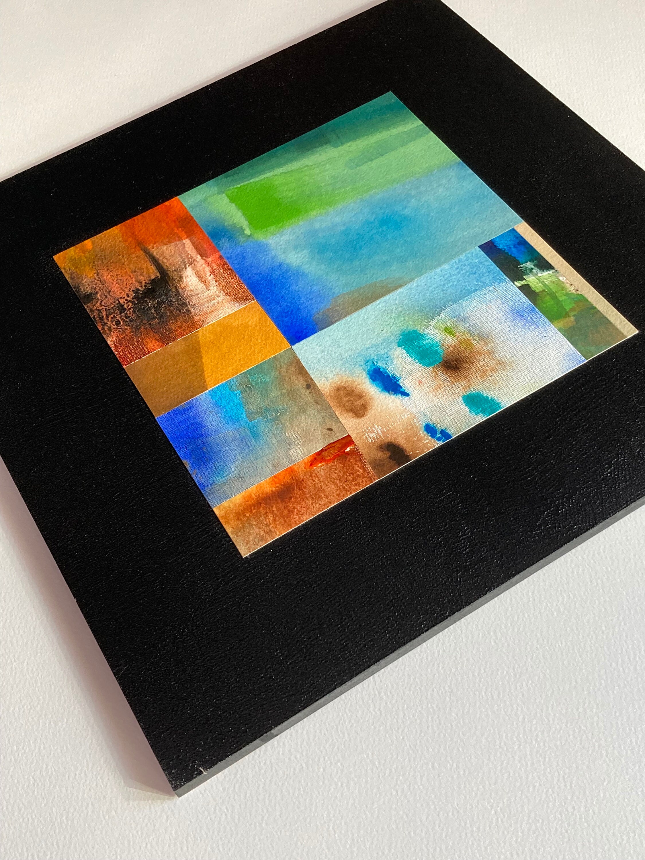 Abstract Nature Art Painting Watercolor Collage on Handmade - Etsy