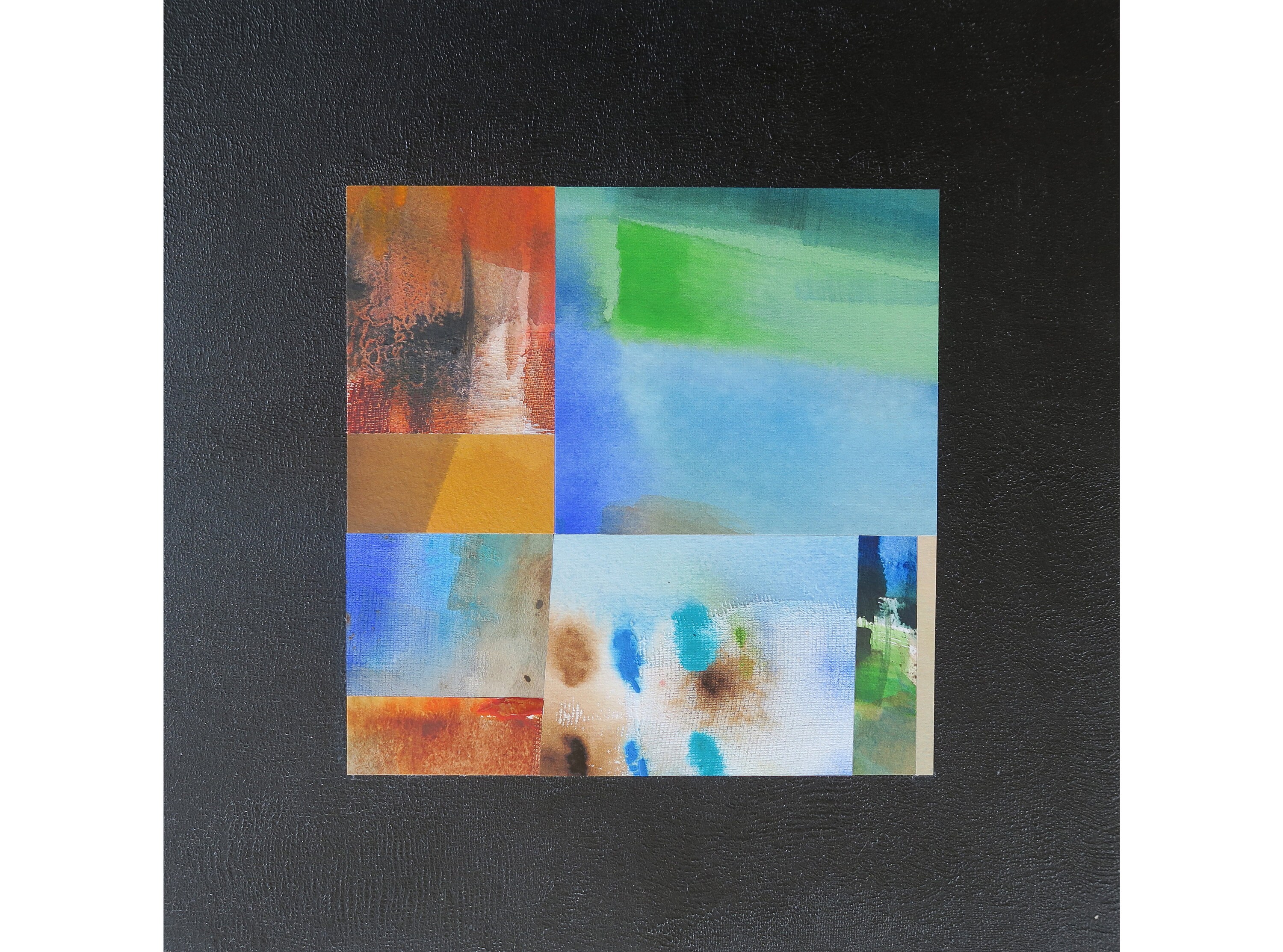 Abstract Nature Art Painting Watercolor Collage on Handmade - Etsy