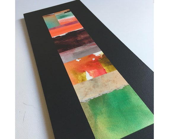 Abstract Art Painting Overlay Collage Watercolor on Handmade - Etsy