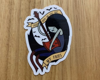 Mini Marceline Rock Sticker Waterproof Vinyl Adventure Time Sticker for ...