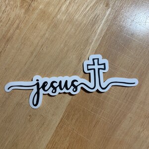 Jesus/cross Sticker - Etsy