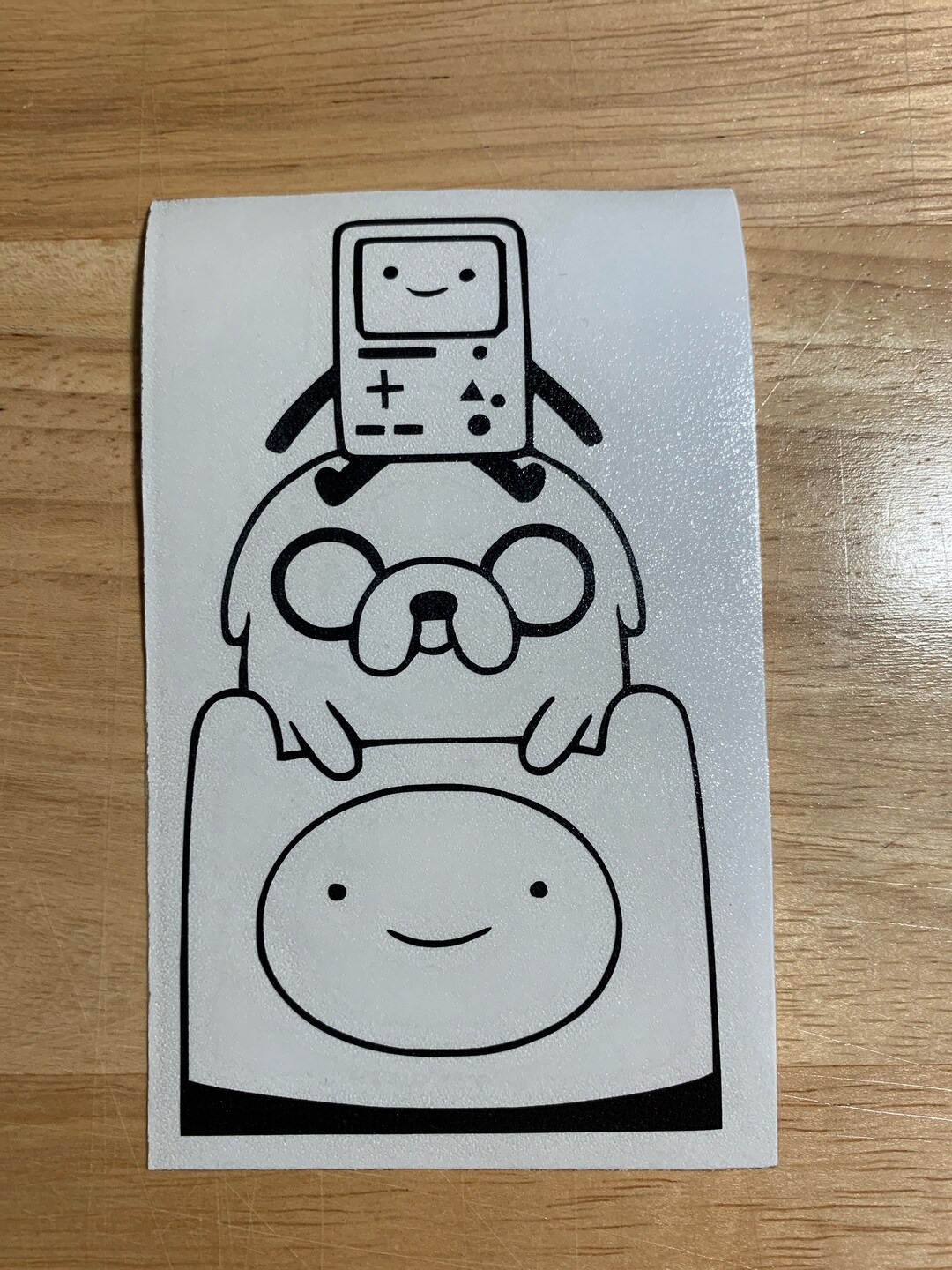 Finn, Jake & Bmo/adventure Time Vinyl Decal - Etsy