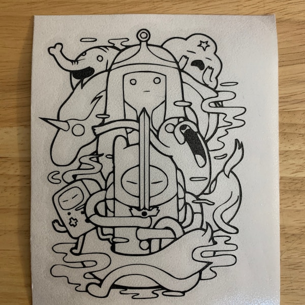 Adventure Time Car Decal - Etsy Australia