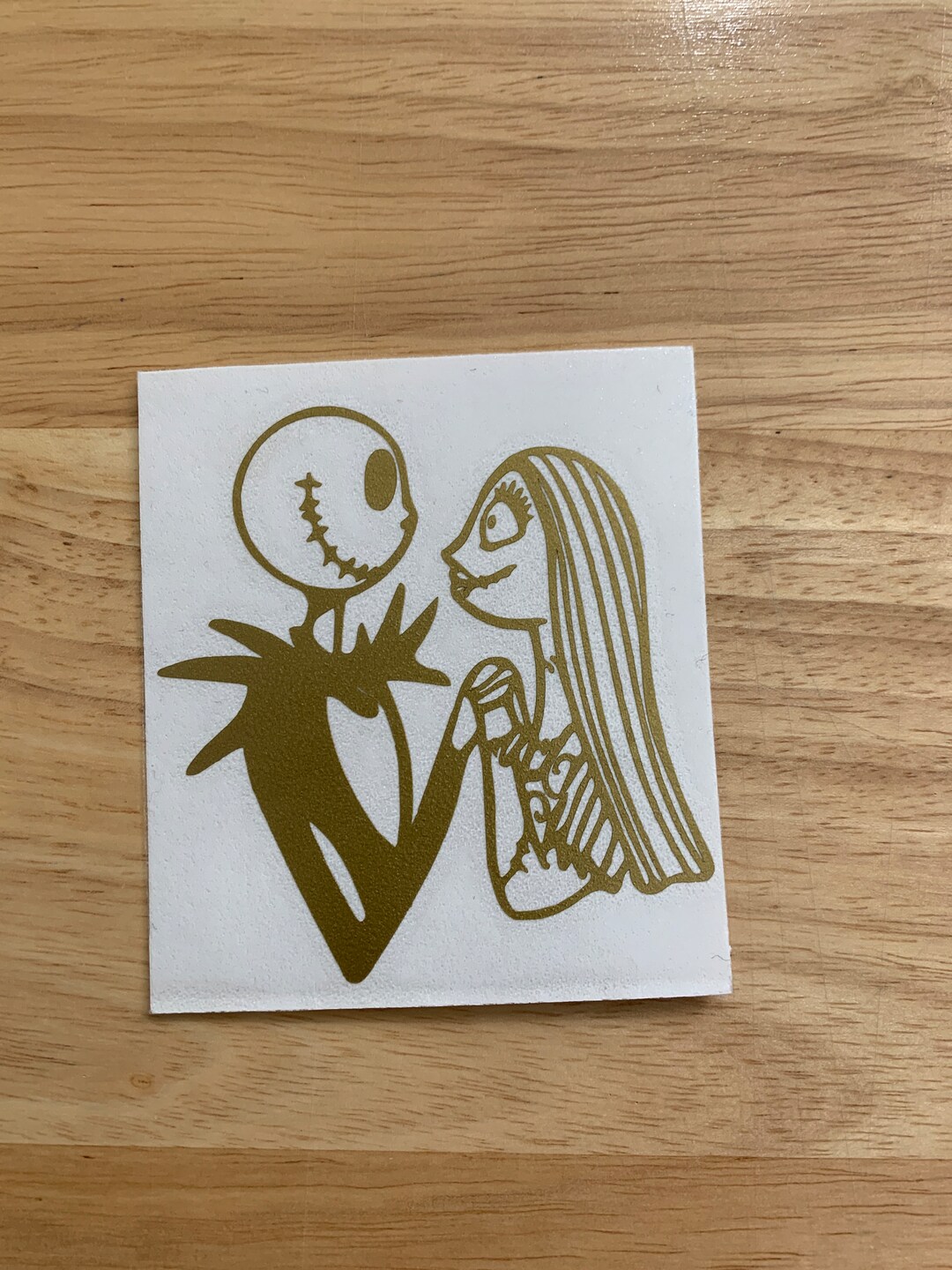 Jack and Sally Holding Hands Vinyl Decal the Nightmare Before - Etsy