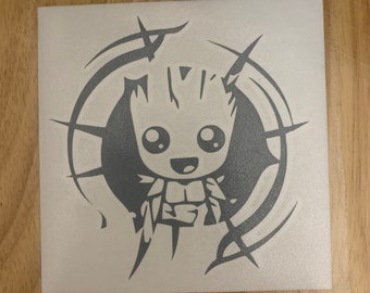 Baby Groot Walking Vinyl Decal - Etsy