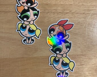 Powerpuff Girls Laptop and Water Bottle Waterproof Sticker - Etsy