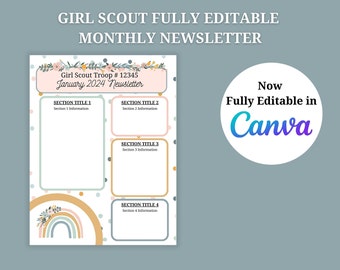 Newsletter Template, INSTANT DOWNLOAD, Teacher Newsletter, Event ...