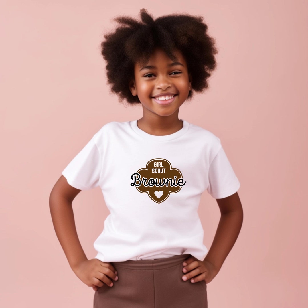 Girl Scout Brownie Youth Tee Etsy girl-scout-brownie-youth-tee-etsy