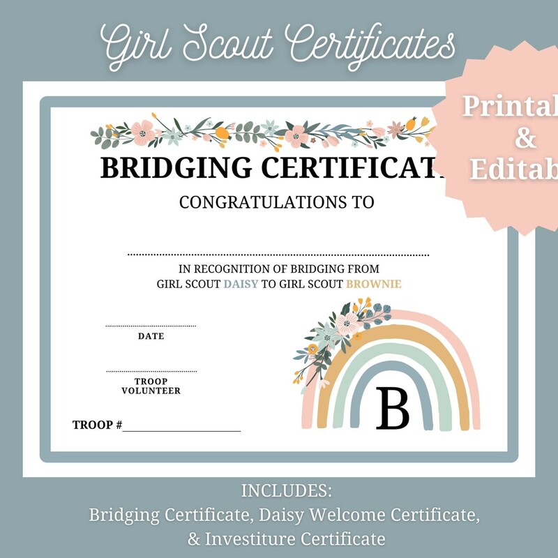 Bridging Certificate - Etsy