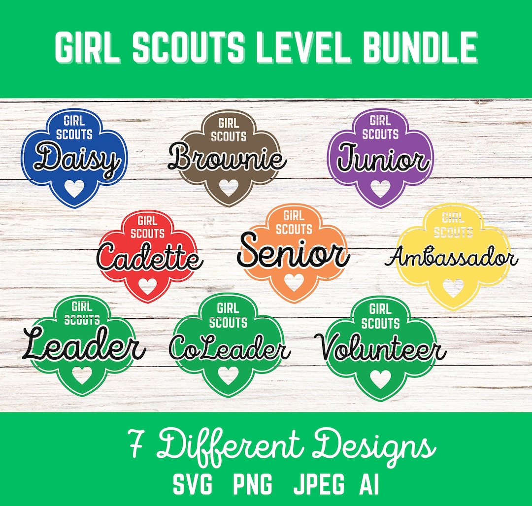 Girl Scouts Level Bundle FULL COLOR - Etsy