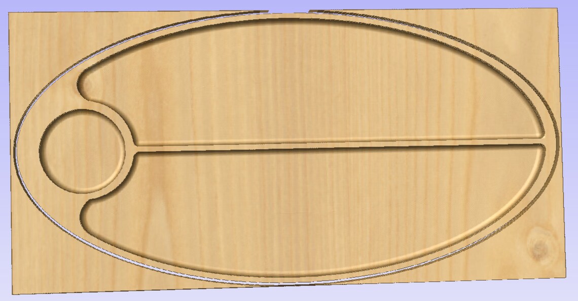 Serving Platter Template V Carve Vcarve Pro CNC Ready to Cut - Etsy