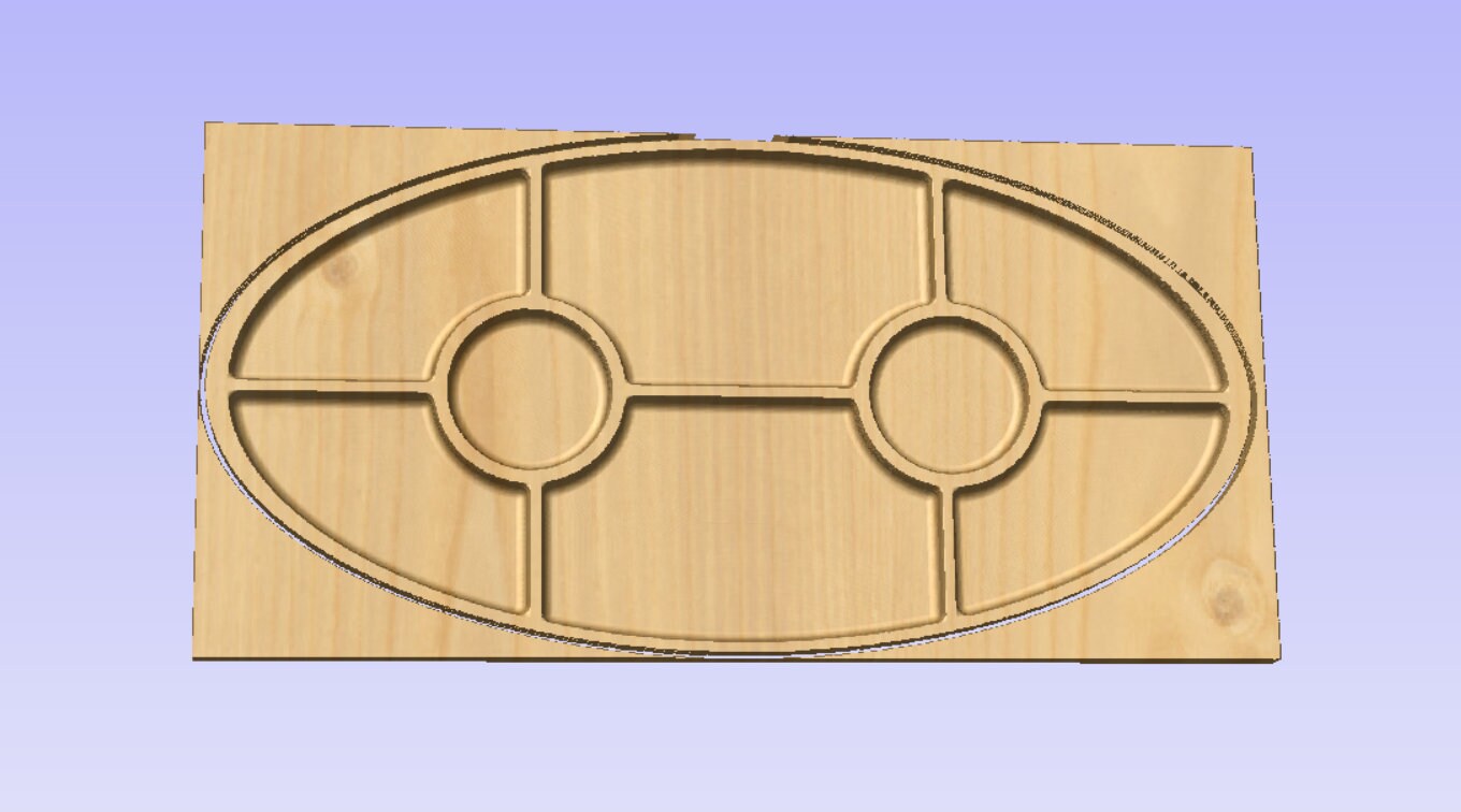 Serving Platter Template V Carve Vcarve Pro CNC Ready to Cut - Etsy