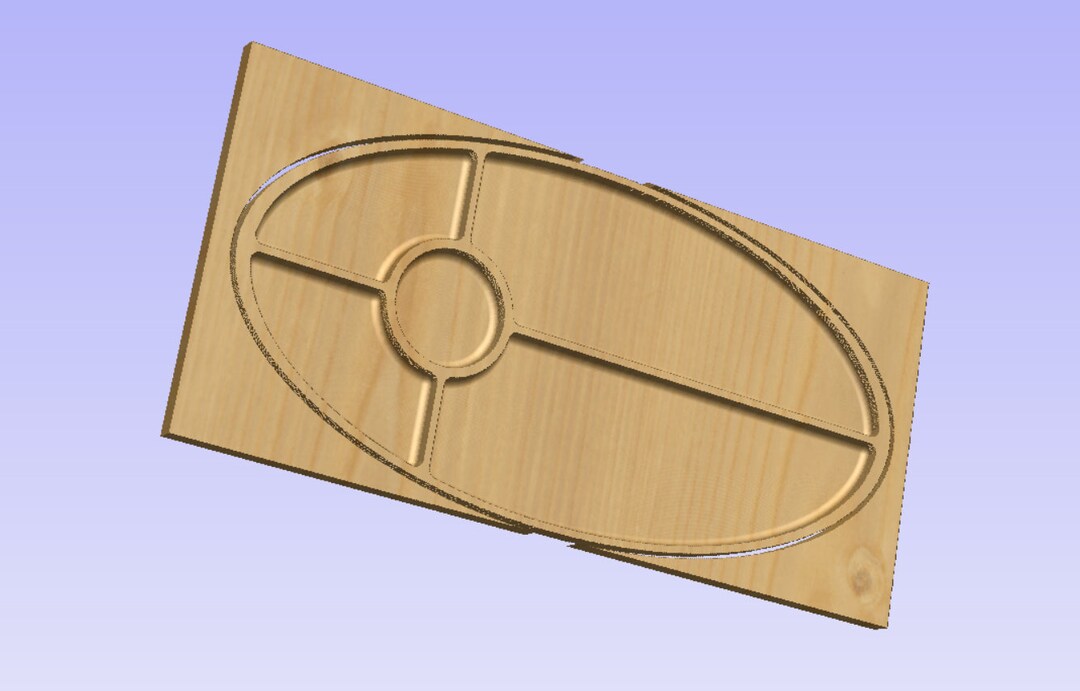 Serving Platter Template V Carve, Vcarve Pro, CNC Ready to Cut .crv ...