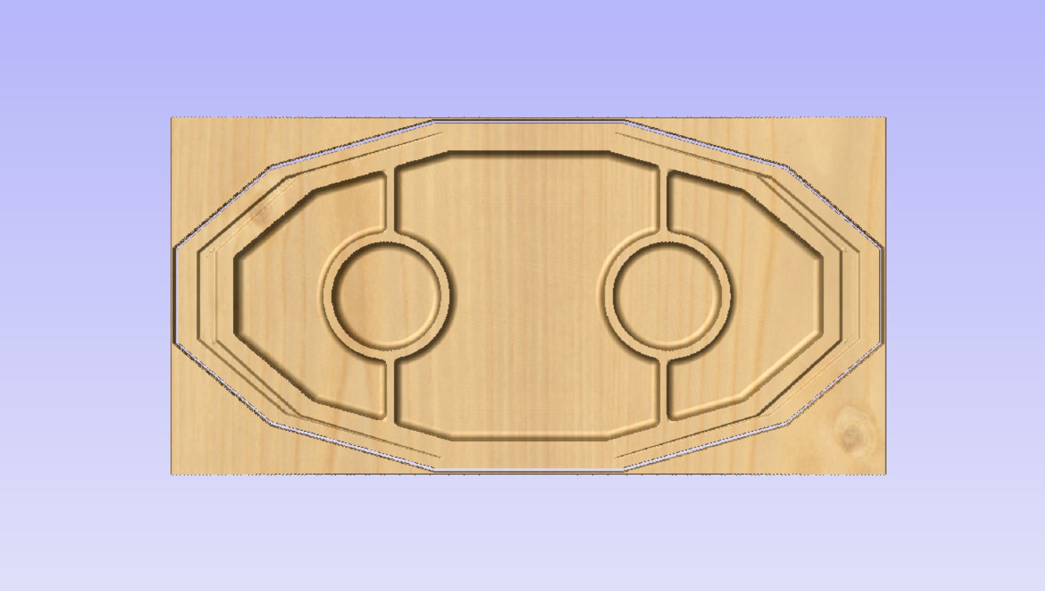 Serving Platter Template V Carve Vcarve Pro CNC Ready to Cut - Etsy