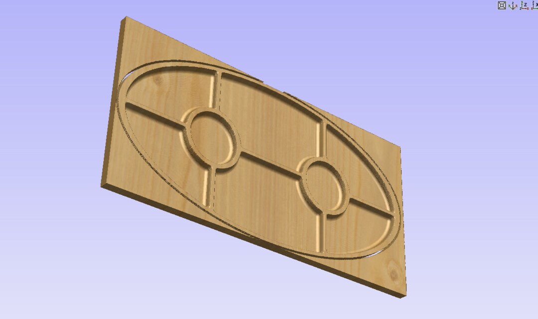 Serving Platter Template V Carve, Vcarve Pro, CNC Ready to Cut .crv ...