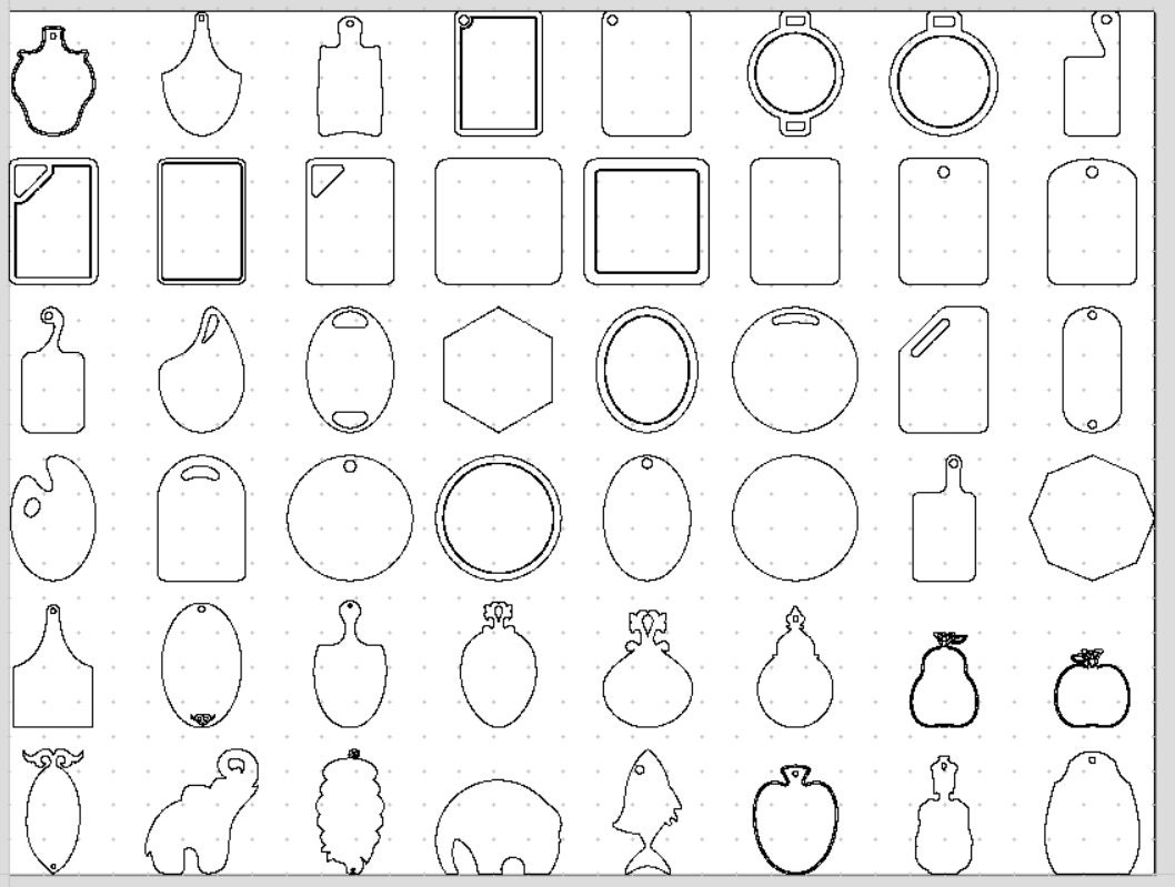 48 Cutting Board Files .dxf .crv Vcarve Cdr Dwg Ai Bundle - Etsy