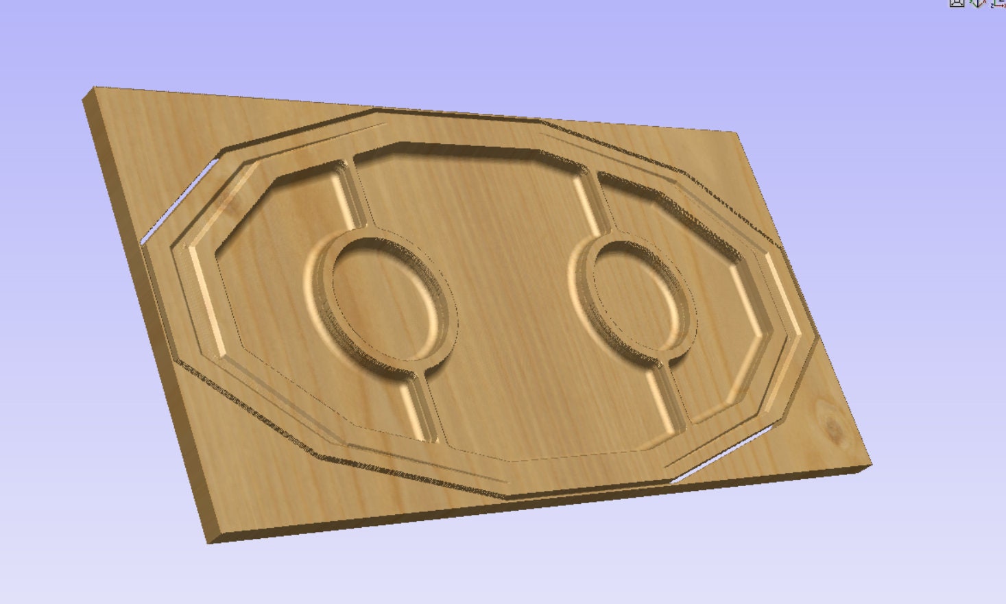 Serving Platter Template V Carve Vcarve Pro CNC Ready to Cut - Etsy