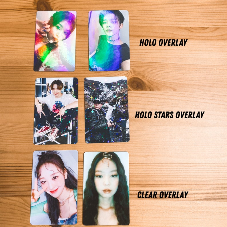 Kpop Custom Photocards Double Sided Holographic - Etsy