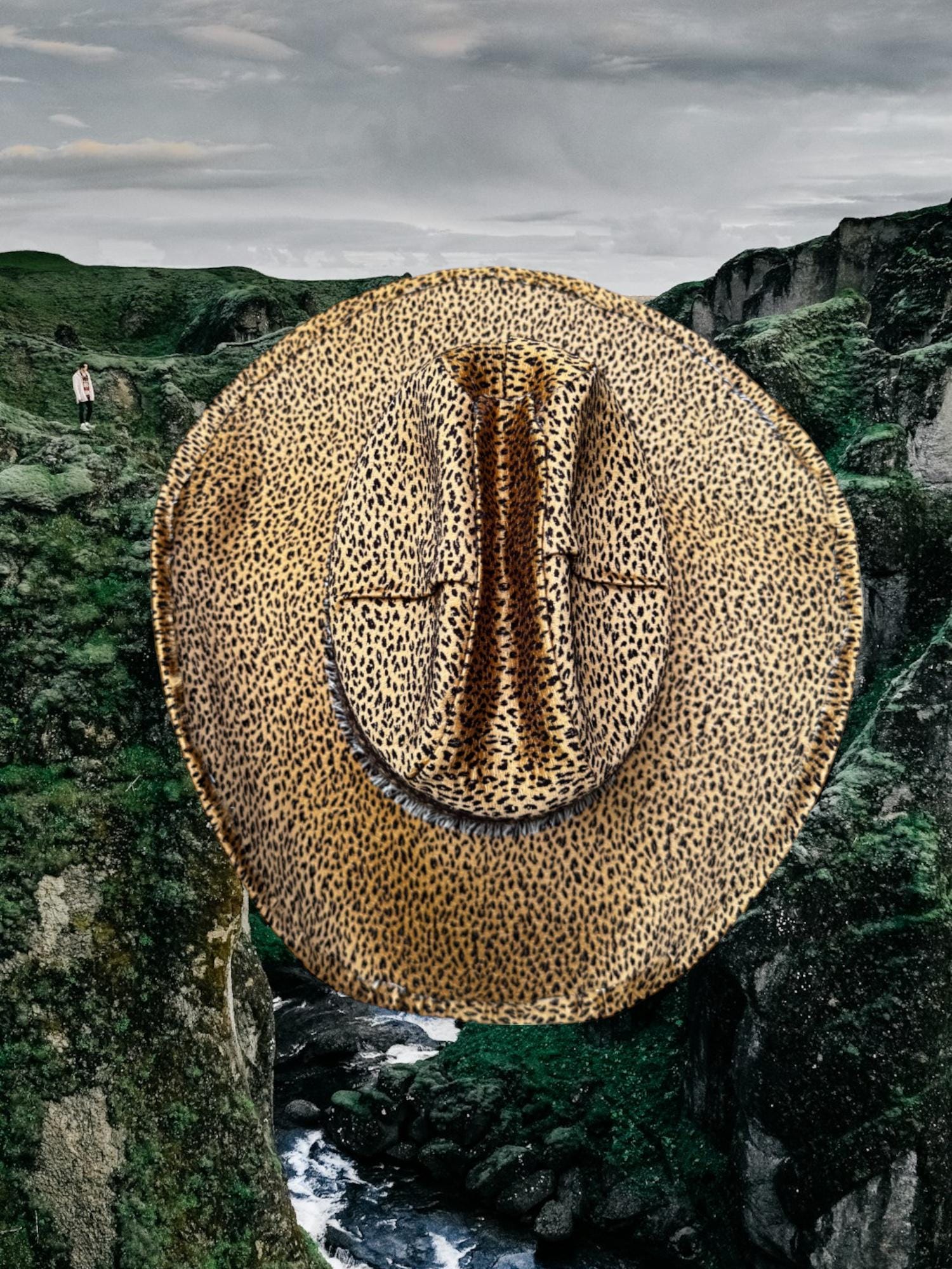 Golden Savannah Cheetah Print Handmade Cowboy Hat (as Seen on Brittnay ...