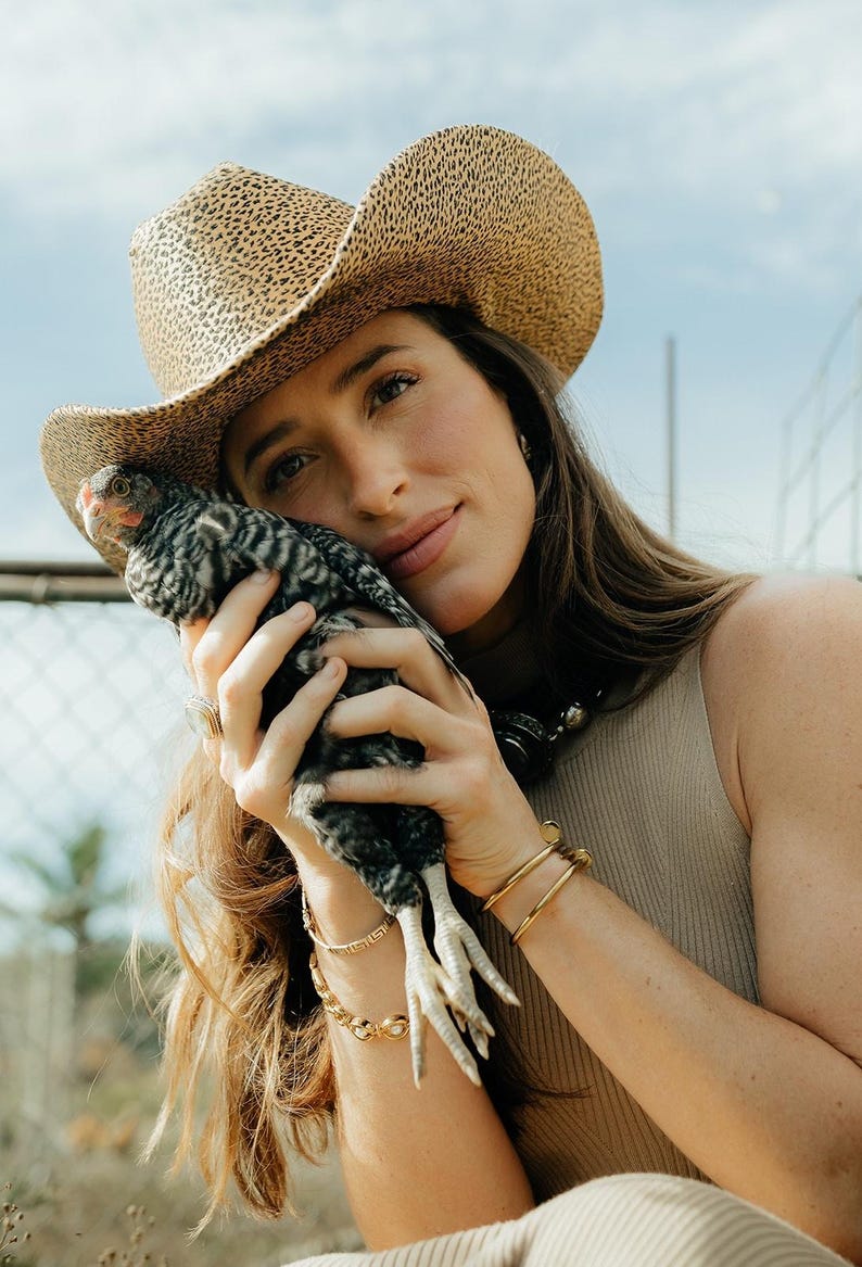 Golden Savannah Cheetah Print Handmade Cowboy Hat (as Seen on Brittnay ...