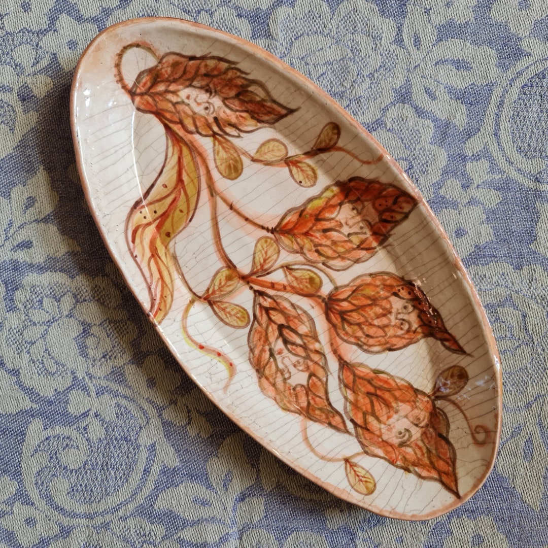 Ceramic Plate fairy Leaf the Plate is Made of - Etsy
