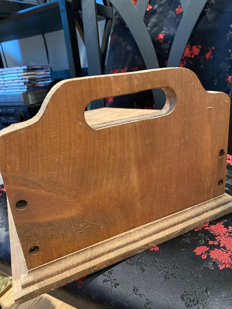 Vintage Wood Slope Desk Lap Desk With Travel Handle Handpainted Writing ...