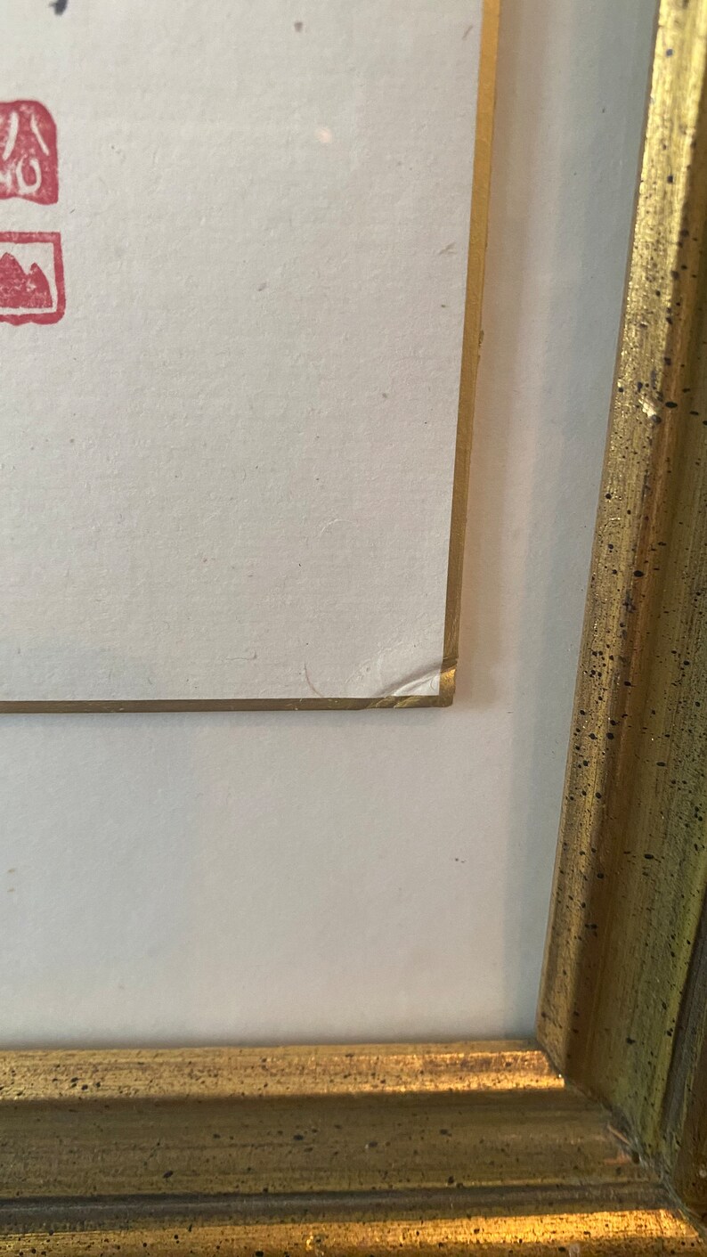 Vintage Japanese Otsu-e Folk Art. Framed Wood Block Print - Etsy