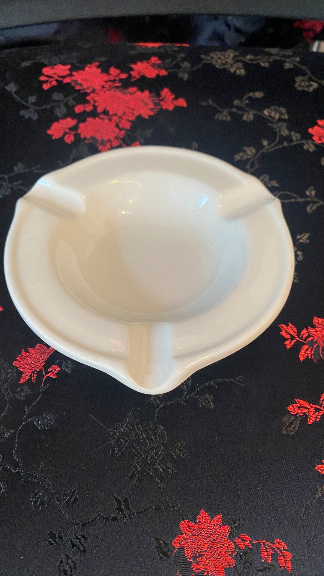 Vintage Hall Restaurant Ware White Ceramic Ashtray 4.50 Round 615 ...