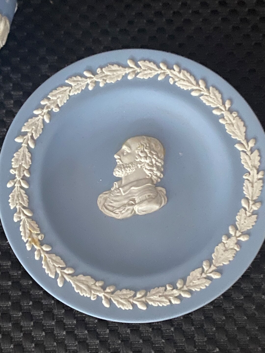Vintage Wedgwood Jasperware Round Plate With William Shakespeare GW ...