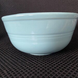 Vintage Sevilla Pottery Turquoise Teal Mixing Bowl 8 Inch Ribbed 1930s ...