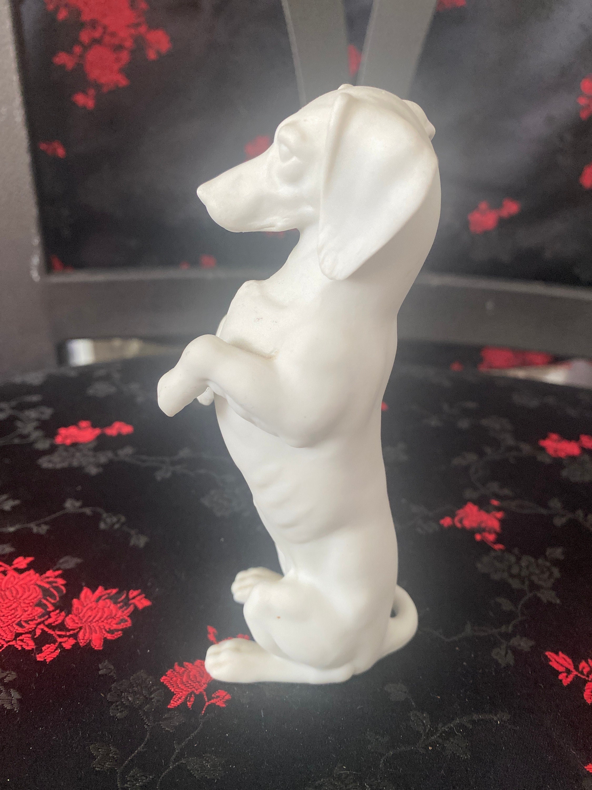 Vintage Kaiser Porcelain Bisque Dog Standing Dachshund West - Etsy